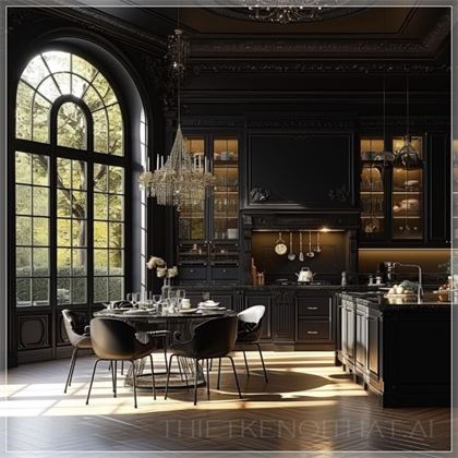 Architectural Digest style photo, Dining Room with ... - NỘI THẤT AI