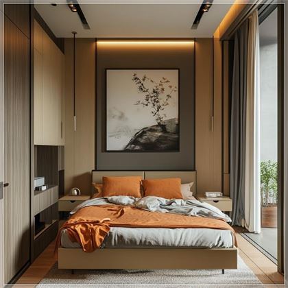 office interior full soft light front view --ar 16:... - NỘI THẤT AI